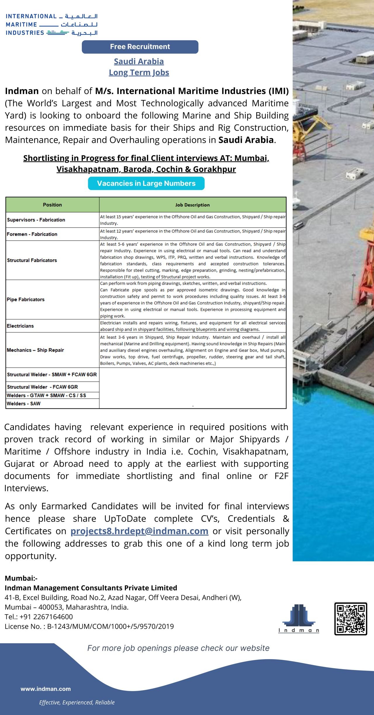 Saudi Arabia Shipyard & Maritime Jobs – Long-Term Opportunities ...